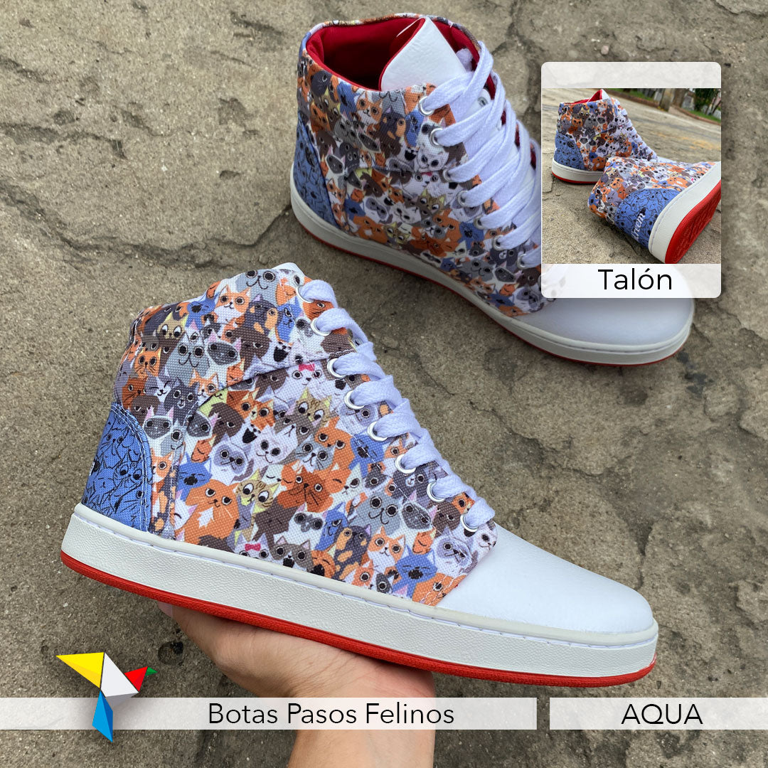 Pasos Felinos – Botas estampadas 100% Colombianas